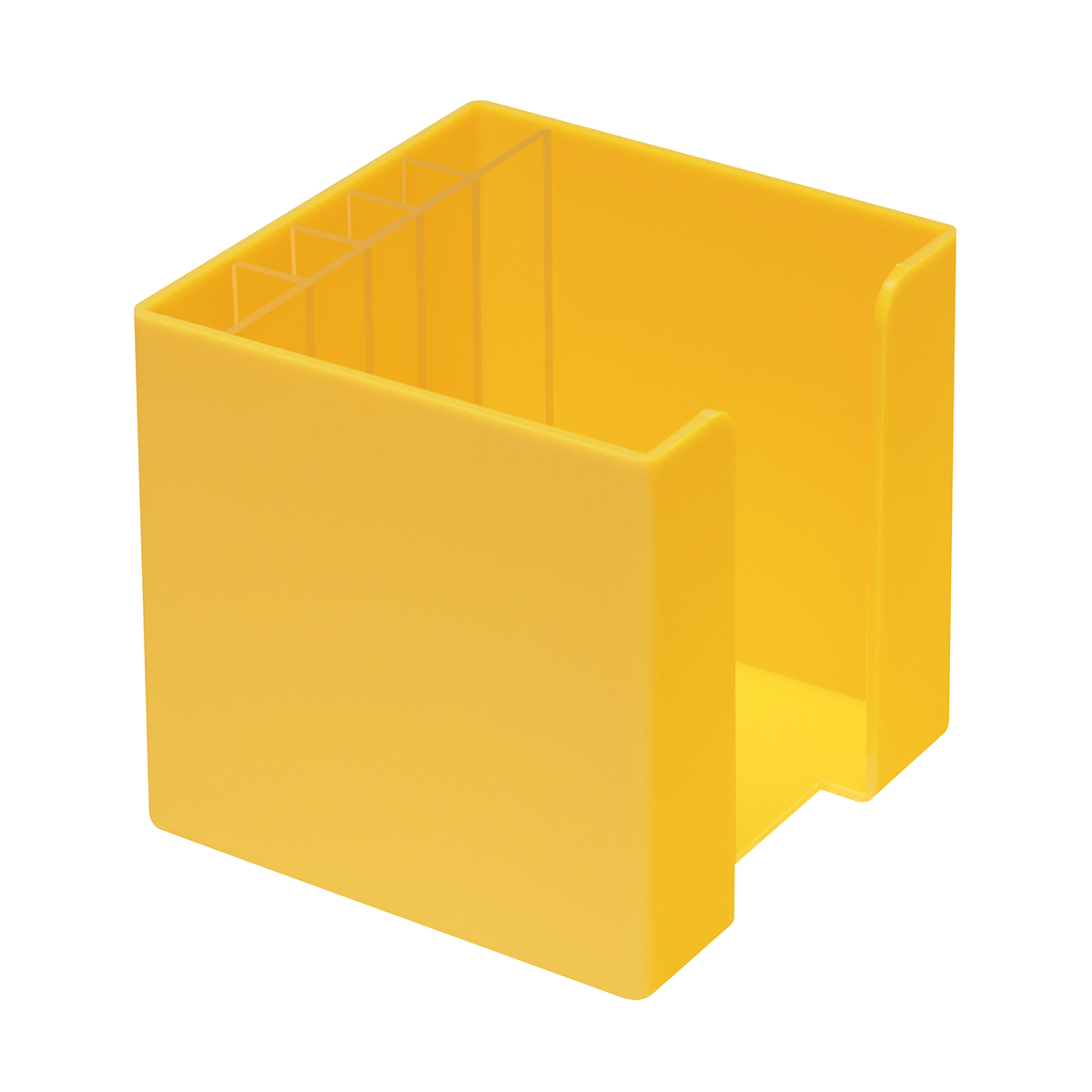 Zettelbox mit Köcher "Alpha" | gelb | 7009K-4