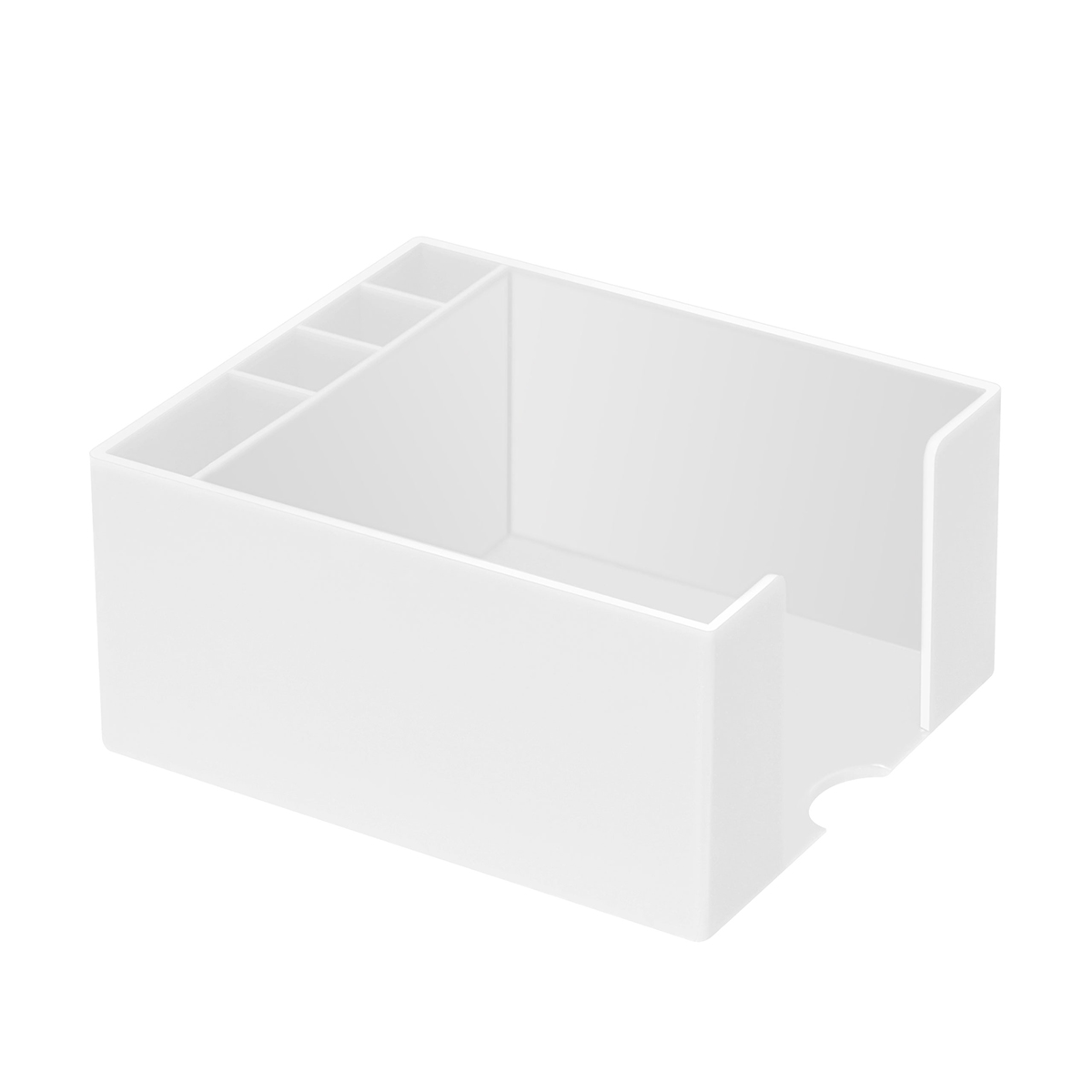 Zettelbox mit Köcher "Ypsilon" | weiß | 7026K-0